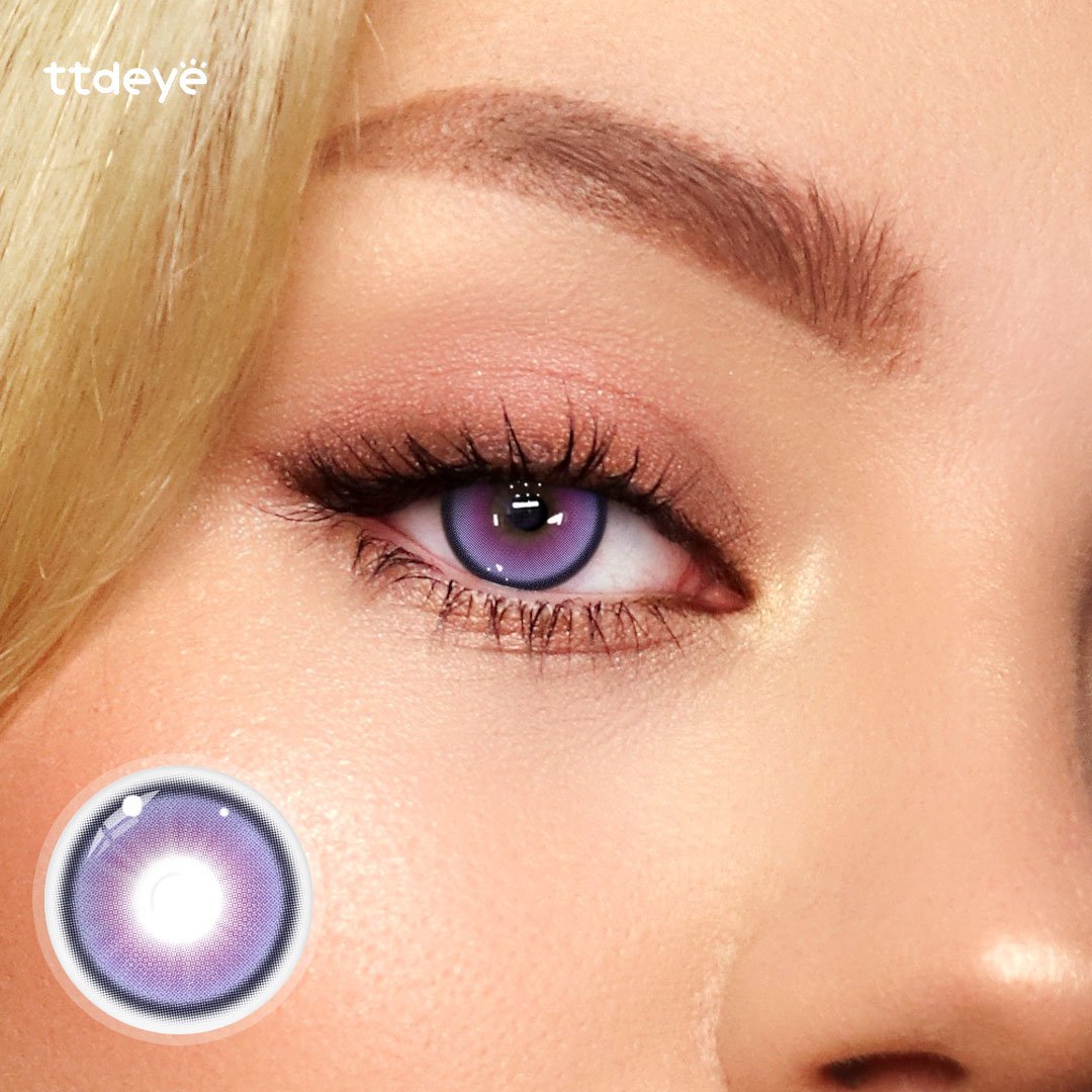 Raspberry Purple Yearly Colored Contact Lenses