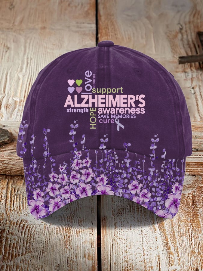 Unisex Alzheimer's Awareness Print Hat