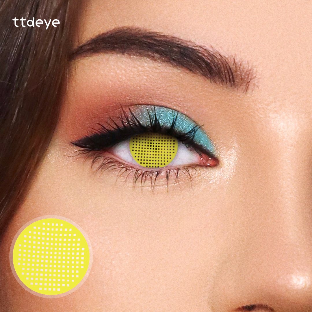 TTDeye Screen Yellow Colored Contact Lenses