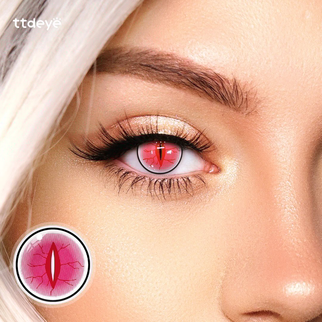 TTDeye Demon Slayer - Muzan Style Colored Contact Lenses