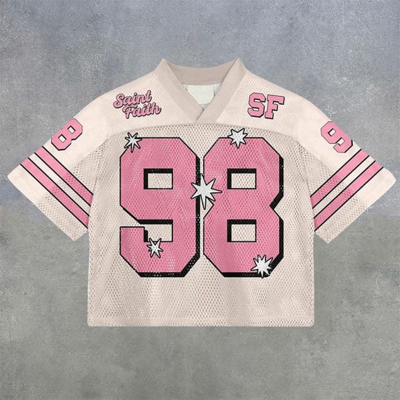 No.98 Digital Print Mesh Jersey