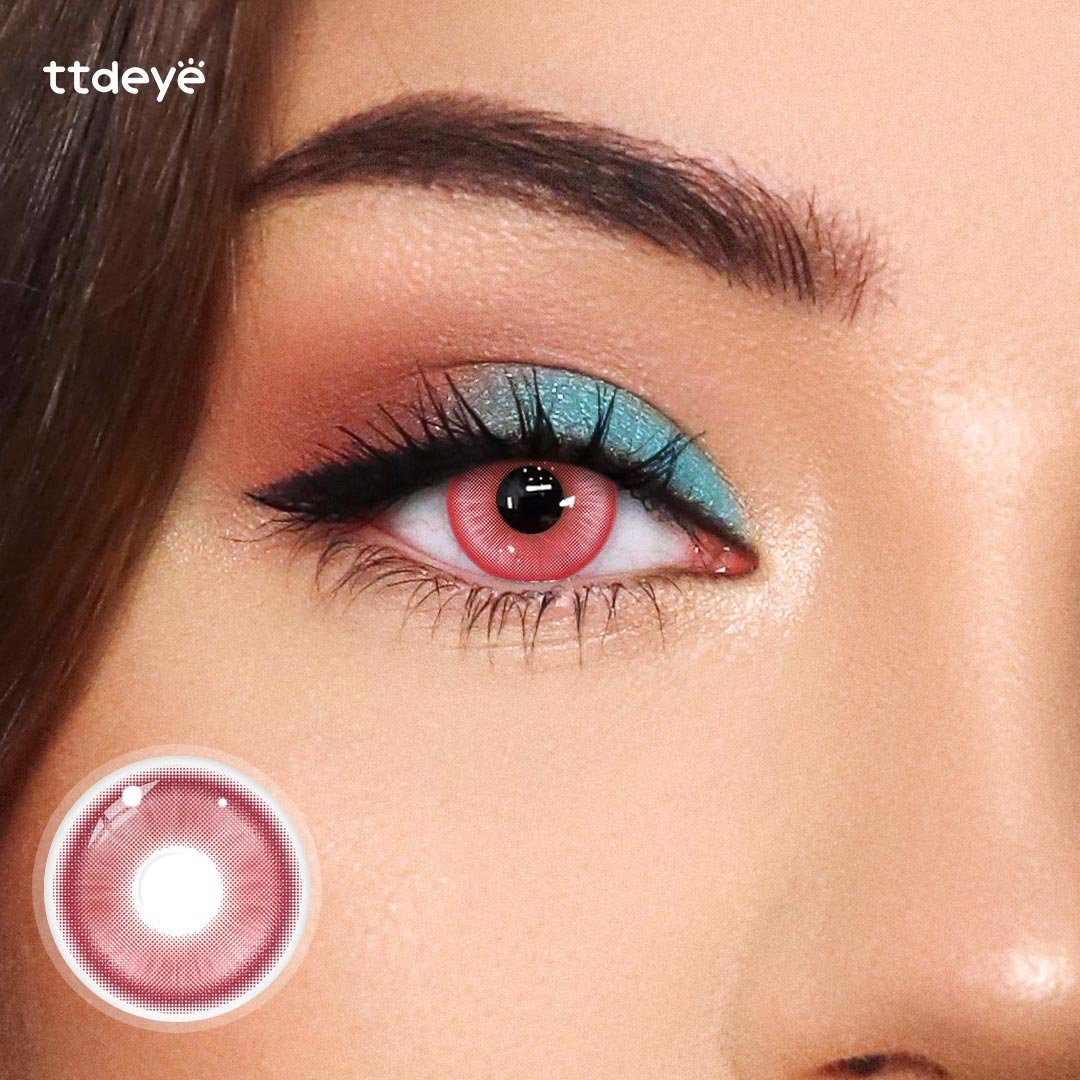 TTDeye Stardust Red Colored Contact Lenses