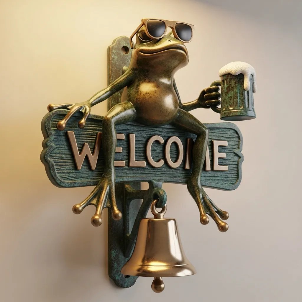 🐸Chill Frog WELCOME Doorbell