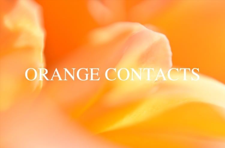 Buy Orange Colored Contact Lenses & Circle Lenses – TTDEYE