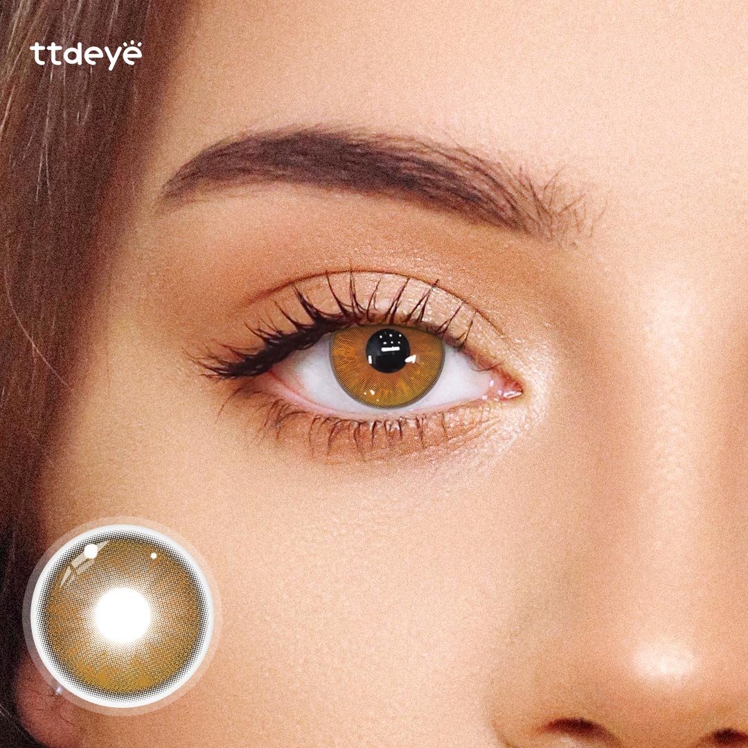 TTDeye Icicle Brown Party Colored Contact Lenses