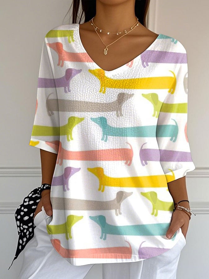 Women's Dod Love Print Casual T-Shirt