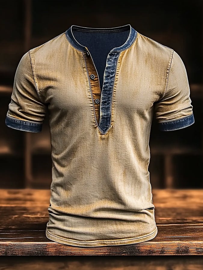 Men's Vintage Washed Faded Outdoor Multi-Purpose T-Shirt