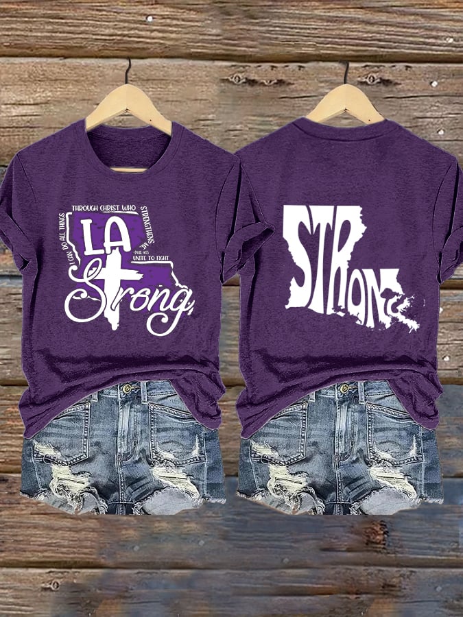 Retro Louisiana Strong I Can Do All Things Through Christ Who ...