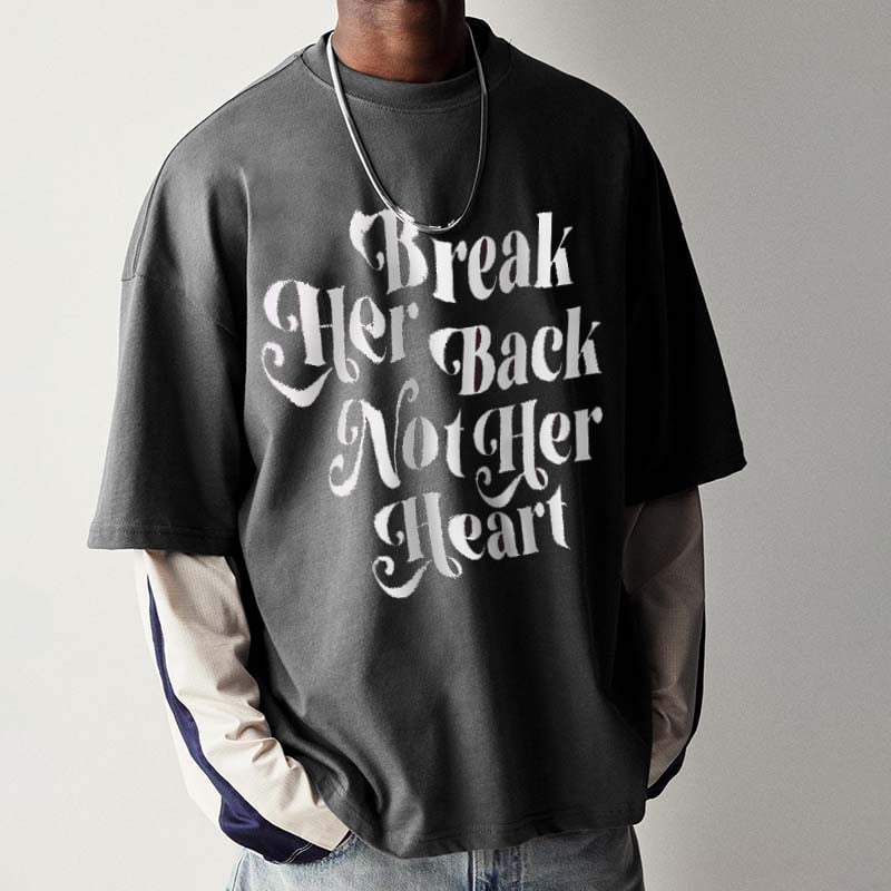 Break Her Back Print Graphic T-shirt