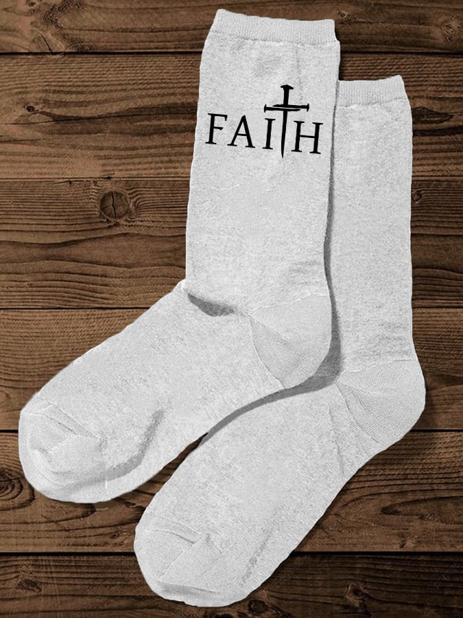 Unisex Faith Knit Socks