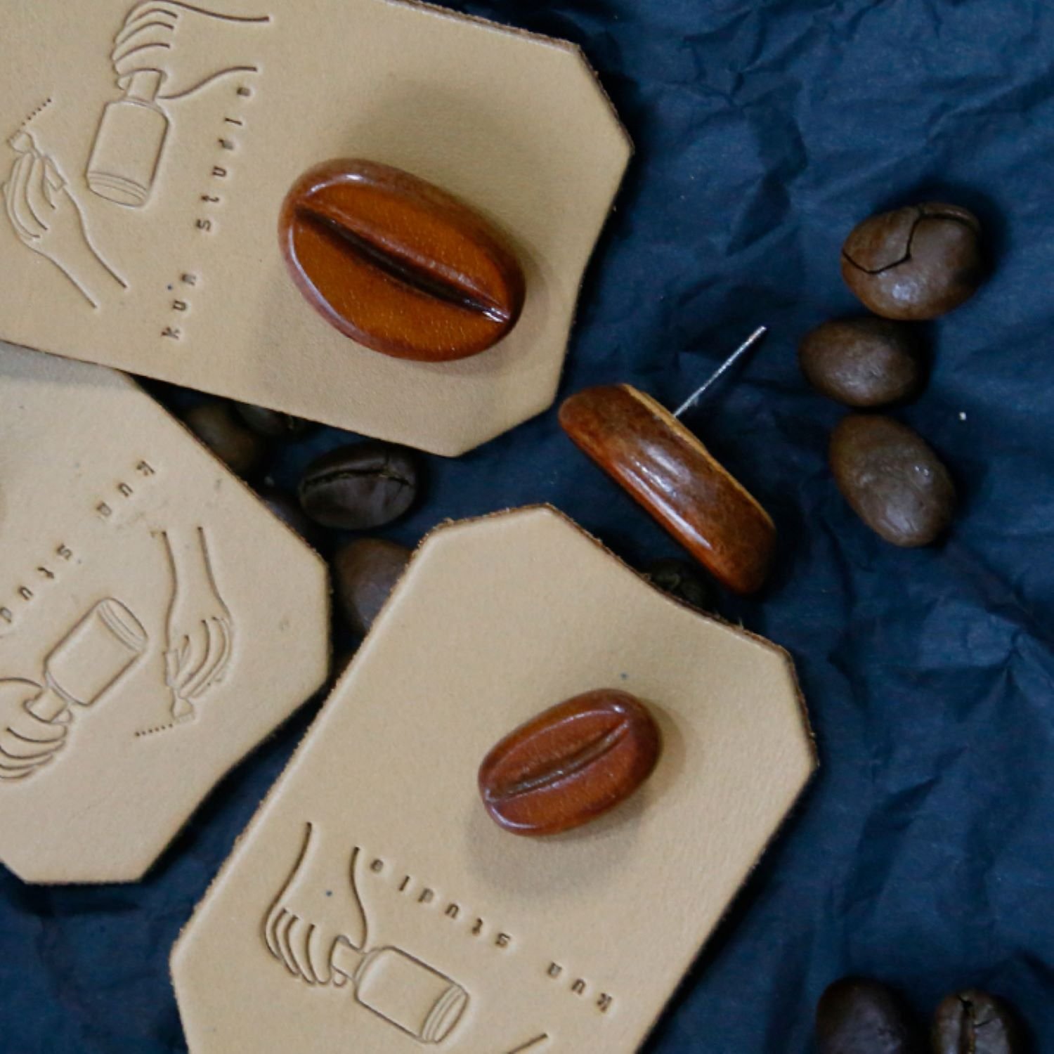 Original Coffee Bean Ear Stud