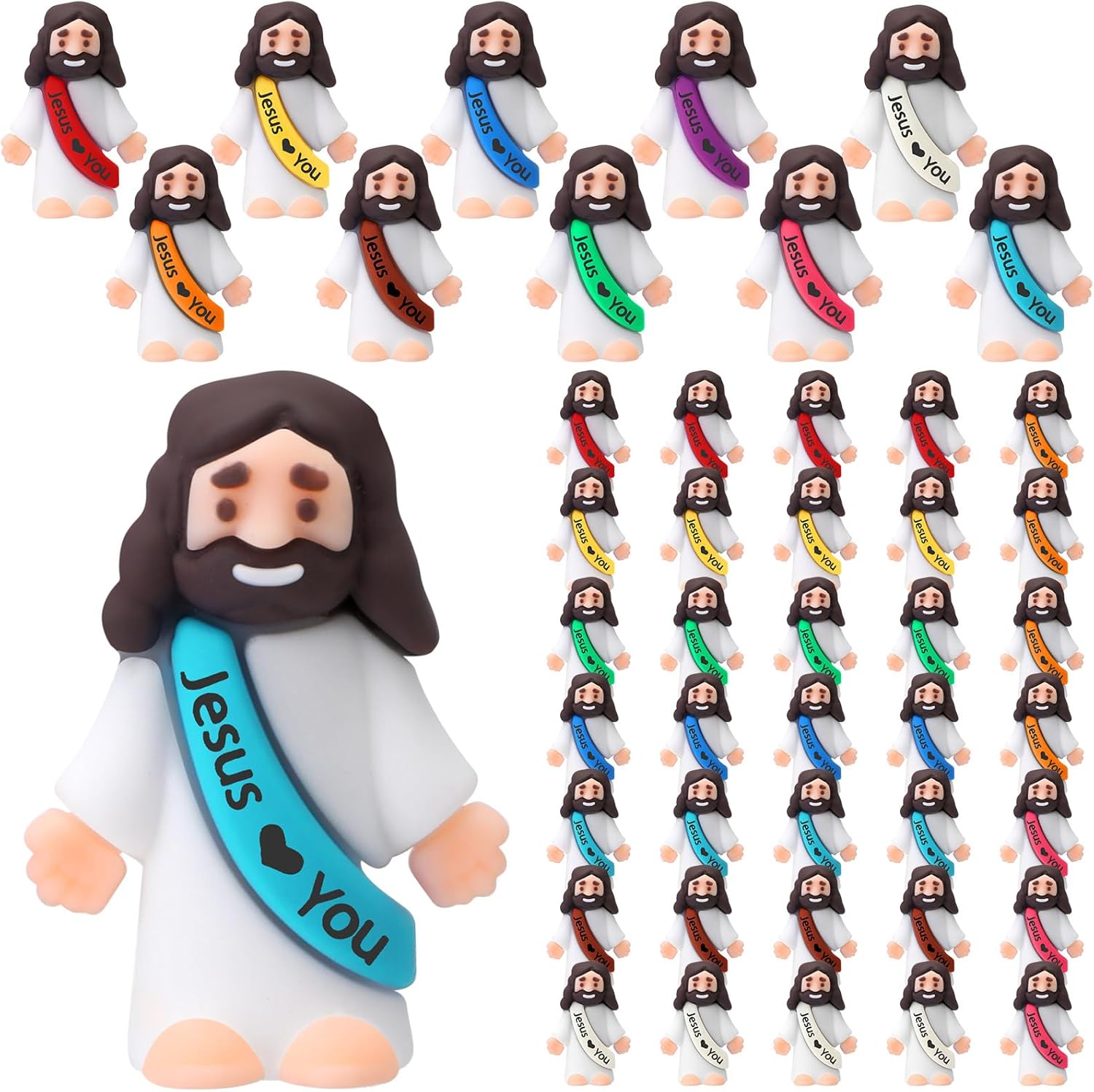 🔥Original Design Mini Jesus Figures - Jesus Loves You💖