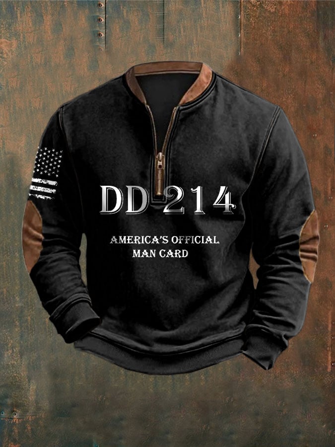 Men's DD214 America's Official Man Card Printed Sweatshirt