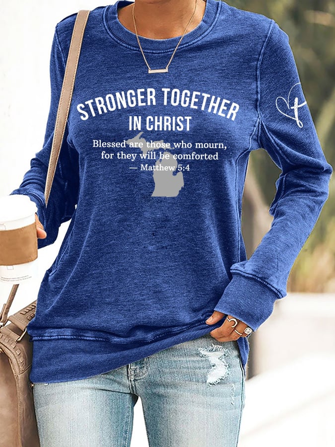Retro Pray For Michigan Grand Blanc Stronger Together In Christ Blessed ...