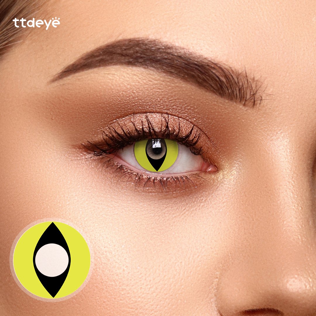 TTDeye Reptile Glow Colored Contact Lenses