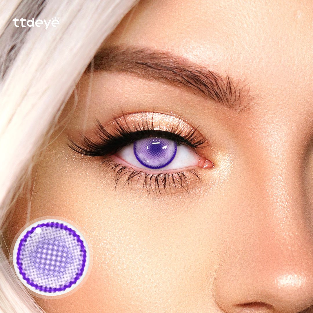 TTDeye Foggy Purple Colored Contact Lenses