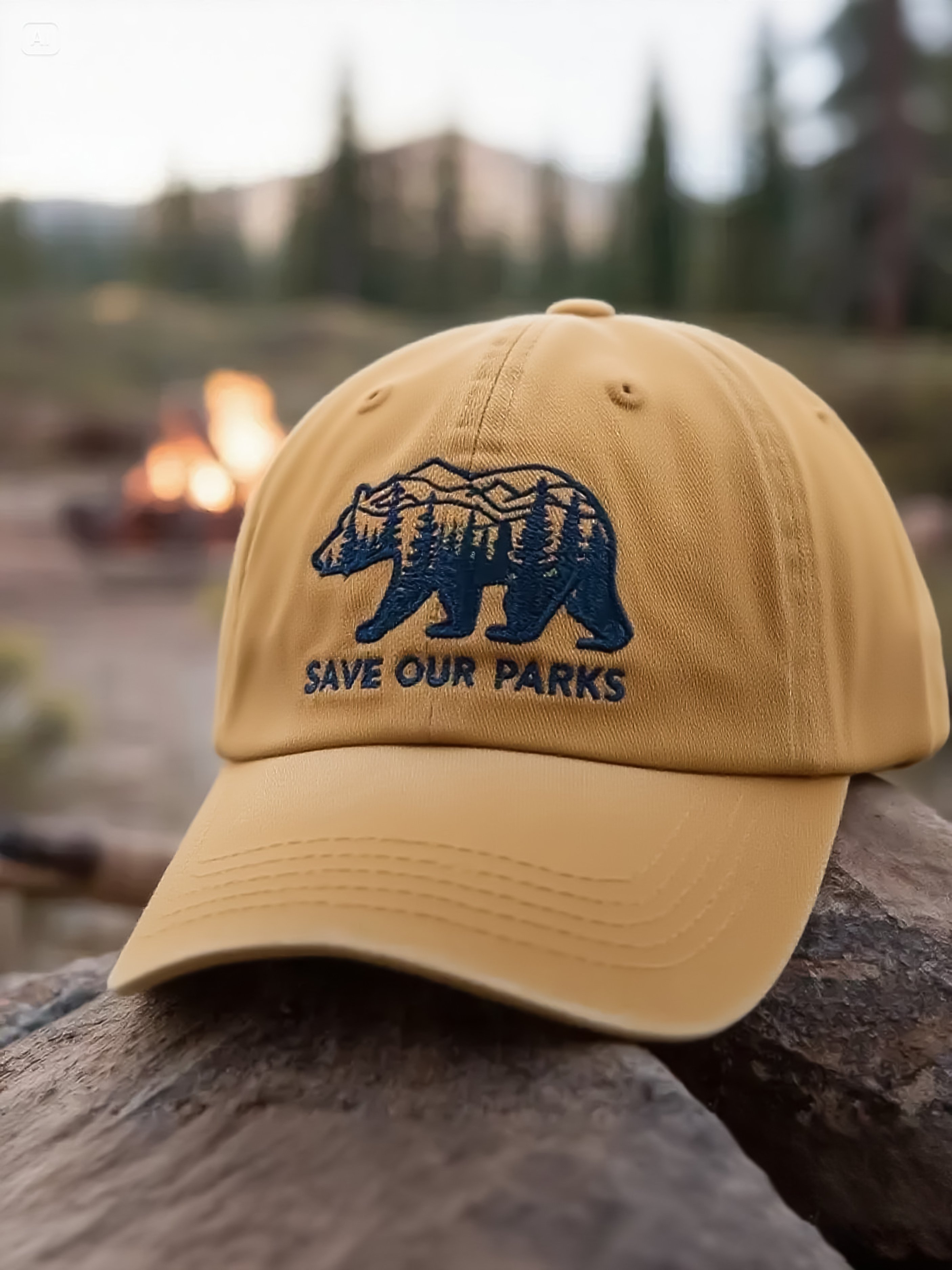 Unisex National Forest Park “Save Our Parks” Print Hat