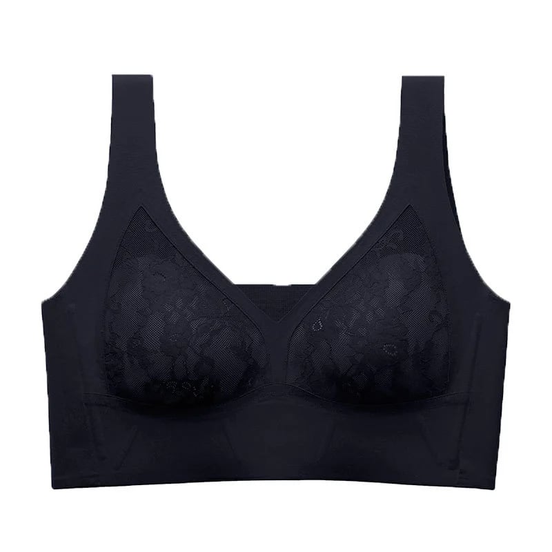 🤩No More Pesky Bra Rolls - Side Compression Full Coverage Bra