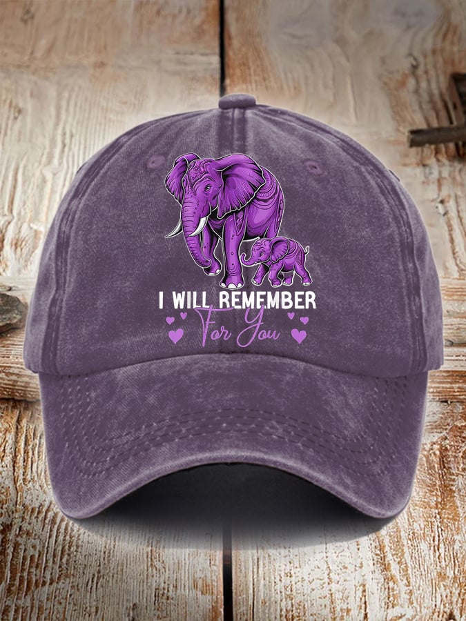 Alzheimer's Awareness Print Hat